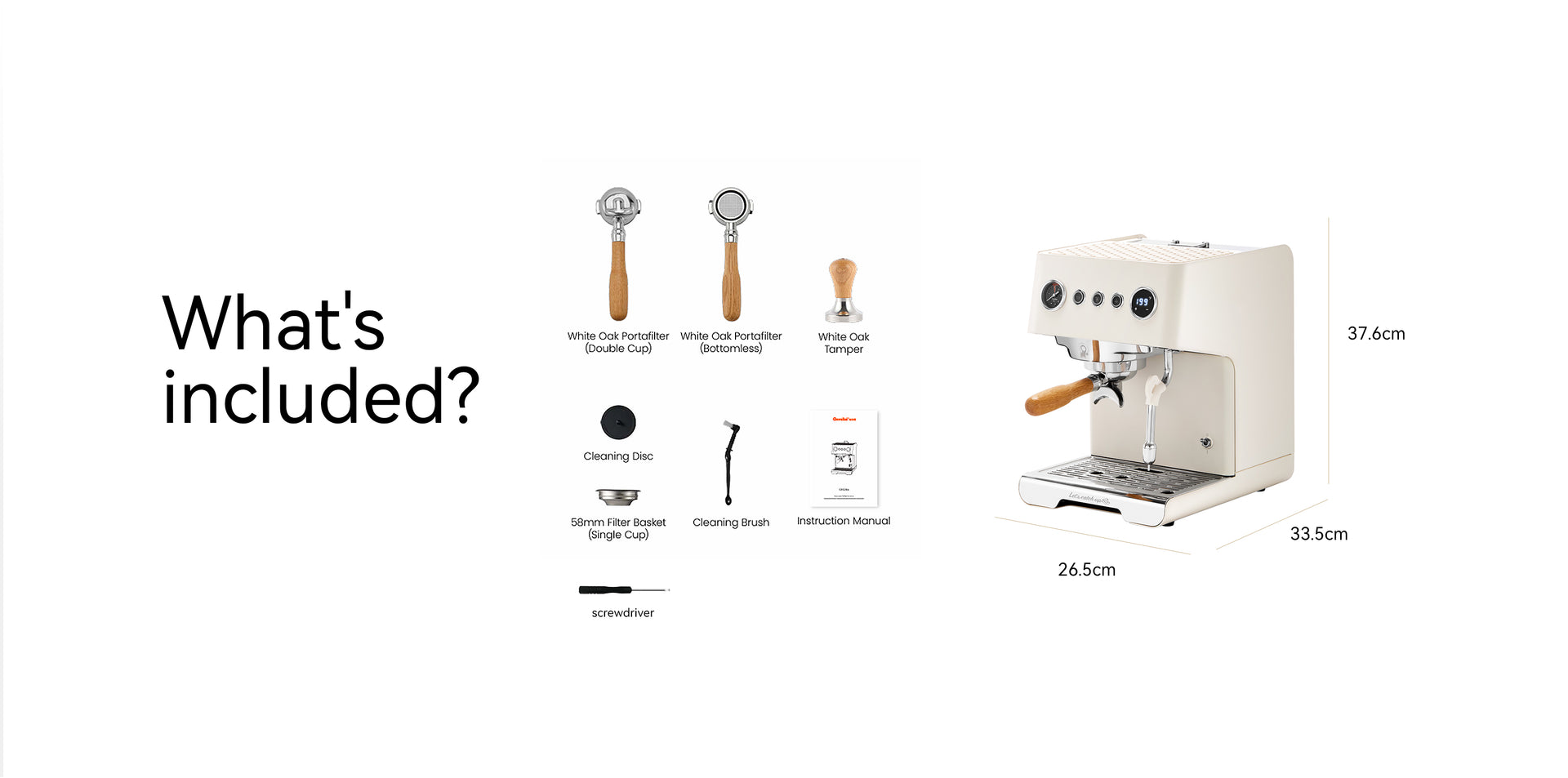 Gemilai Ele G3028A Semi-Automatic Espresso Machine with Dual PID ...